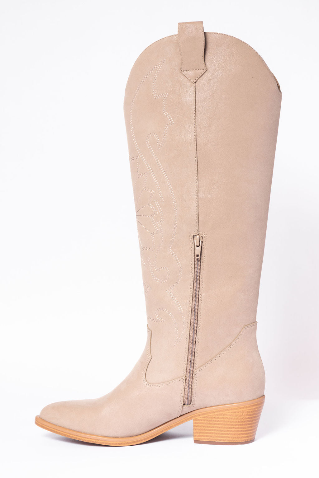 Shania Tan Tall Cowboy Boots