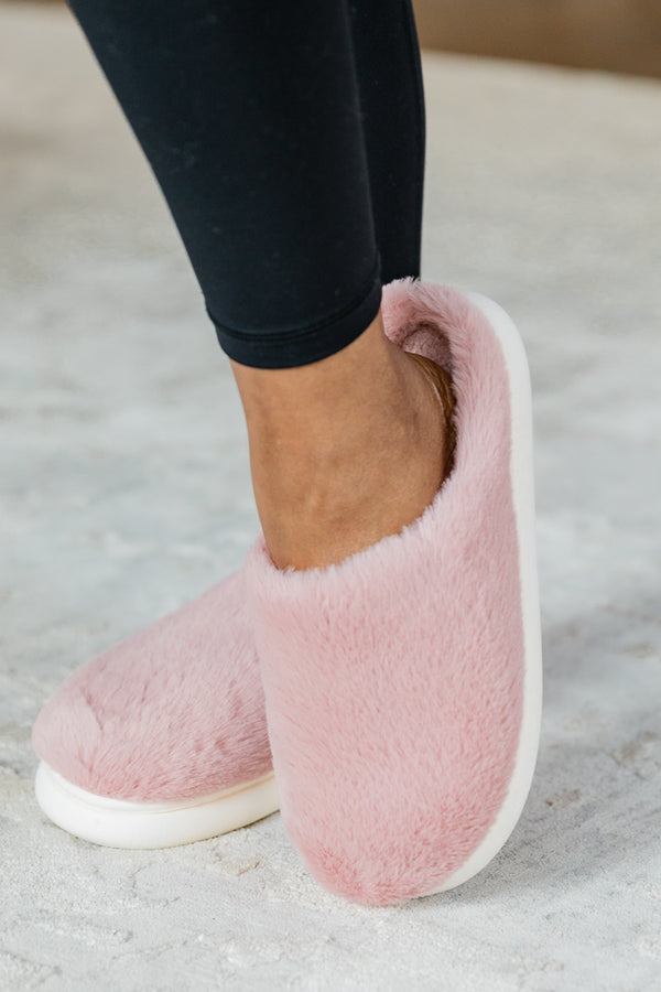 Boutique Slippers - House Shoes - Pink Lily