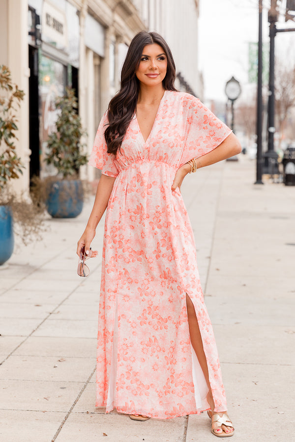 Floral Dresses - Boutique Flower Print Maxi, Midi & Mini Dresses – Pink ...