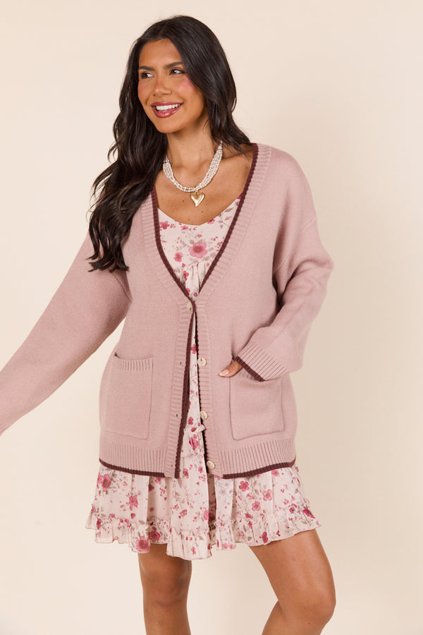 Jesse Mauve Southern Roots Cowboy Boots Cardigan FINAL SALE