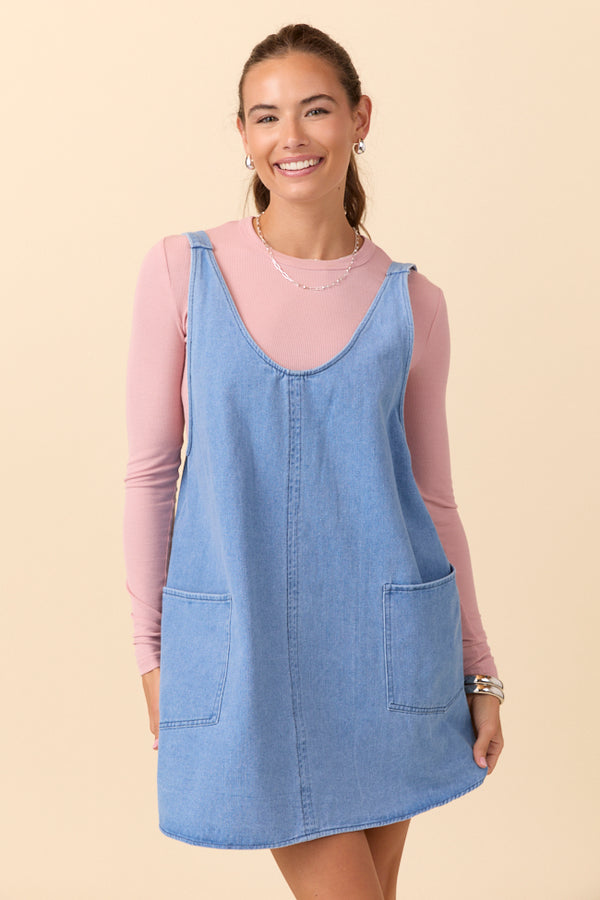 Hazel Denim Mini Dress