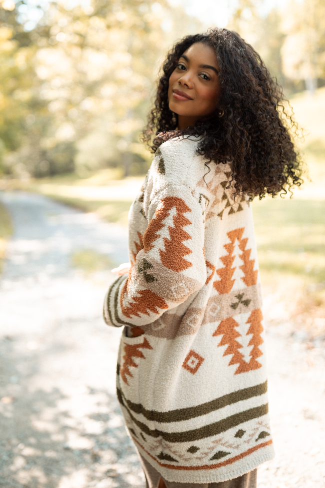 Elvis Southwestern Print Cozy Cardigan SALE