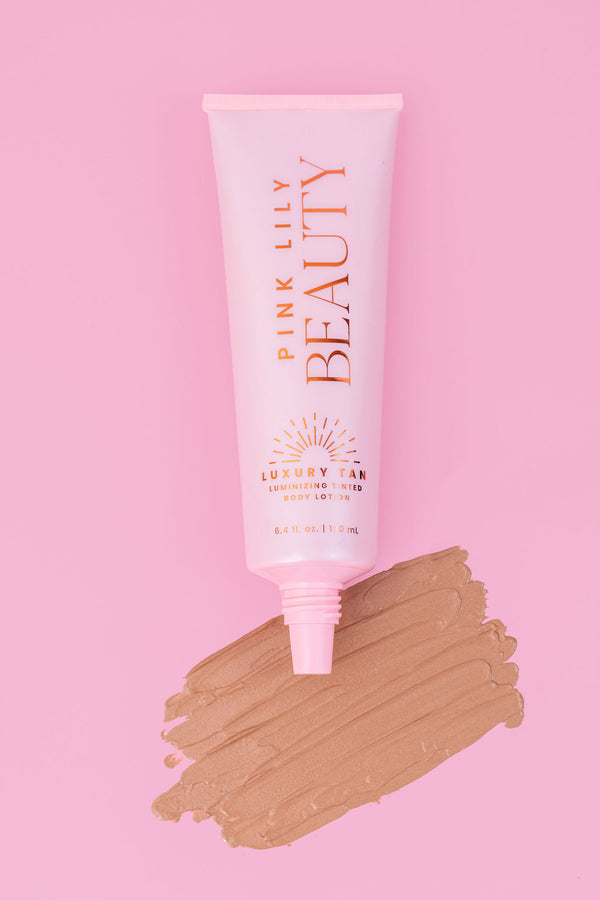 Luxury Tan Luminizing Body Lotion, Sunkissed Glow - Pink Lily