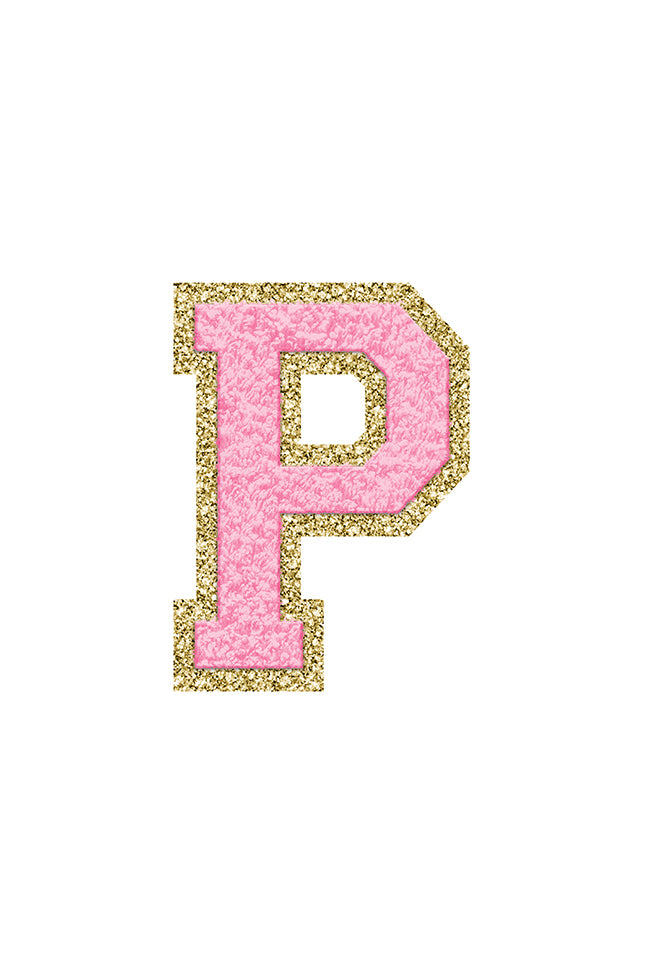 The Letter I In Pink Glitter